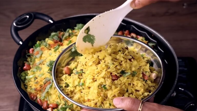 Spicy Masala Poha Recipe - How to make Flattened Rice - Veggie Food Recipes